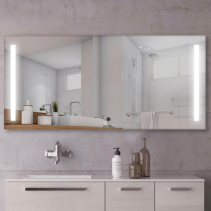 Vanity Art 60" LED Lighted Illuminated Bathroom Vanity Wall Mirror with ...