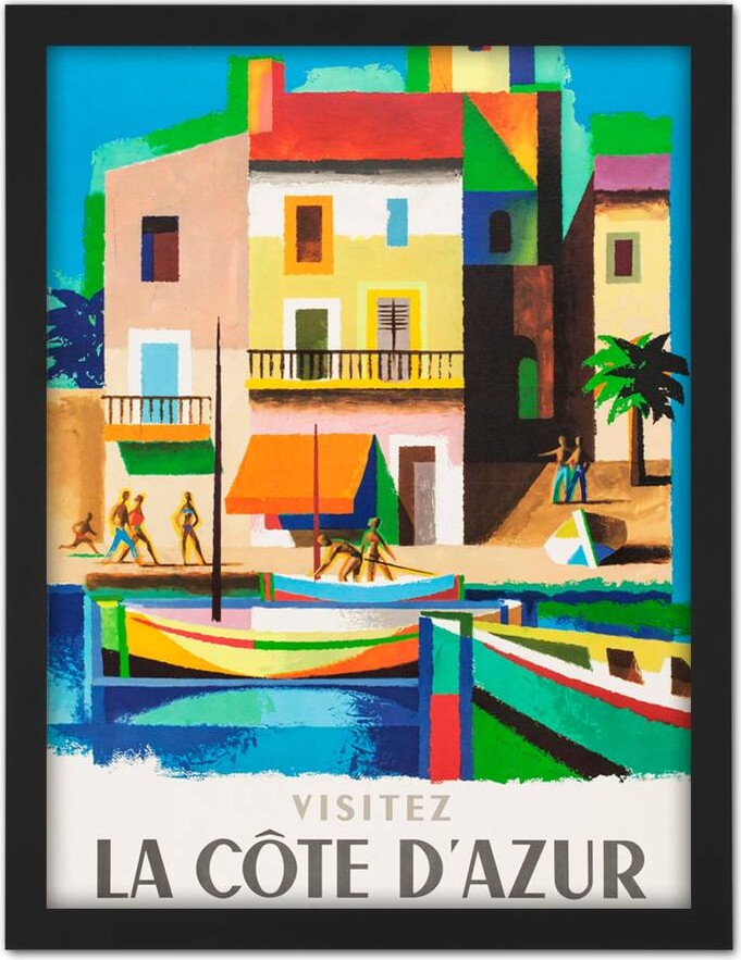 Artery8 Wall Art Print Nathan Visit Cote D'azur Railway Travel Advert ...