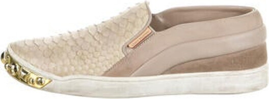 Louis Vuitton Python Animal Print Sneakers - ShopStyle