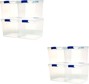 Homz Heavy Duty 31 qt. Plastic Storage Tote Set - ShopStyle Baskets & Boxes
