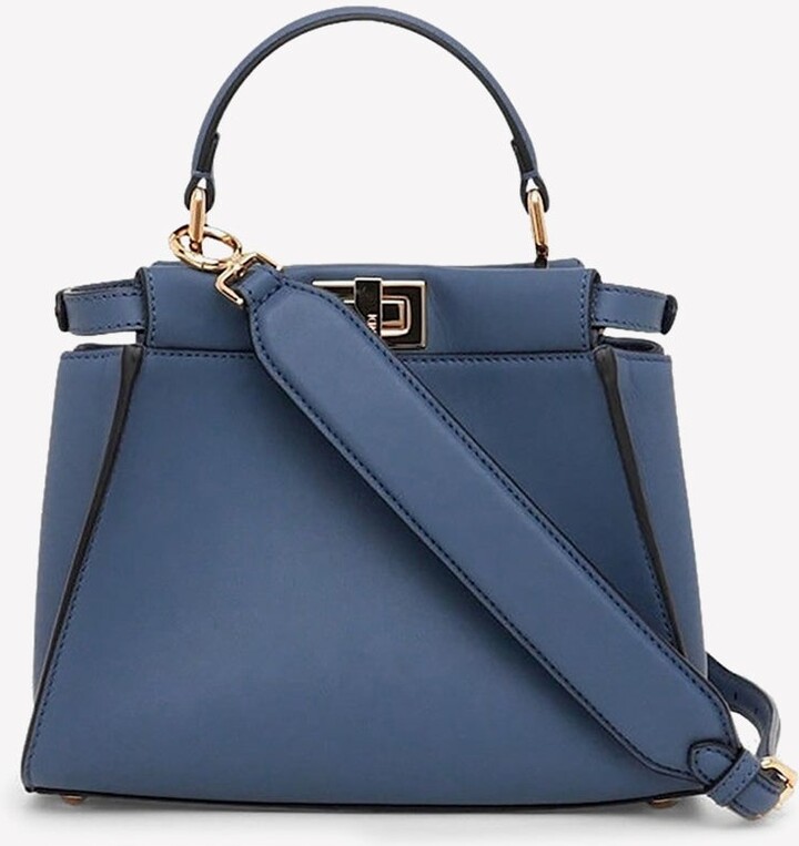 Fendi Mini Peekaboo Leather Shoulder Bag - ShopStyle