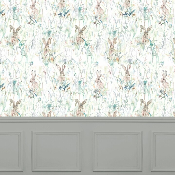 Voyage Maison Jack Rabbit Animal Wide-Width Wallpaper By the Metre ...