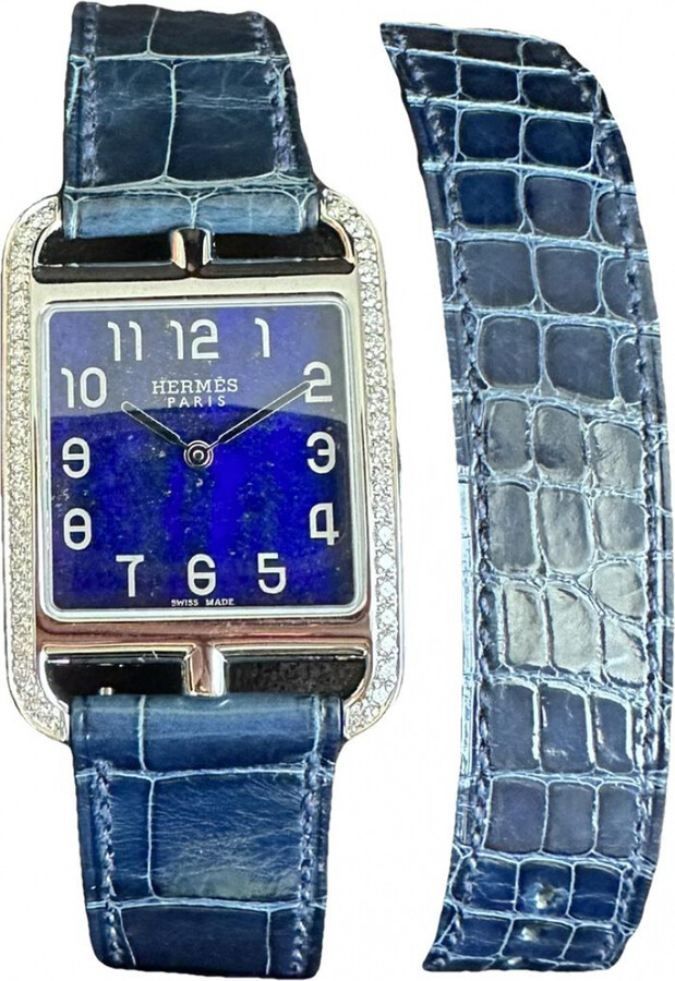 Hermes Cape Cod white gold watch - ShopStyle