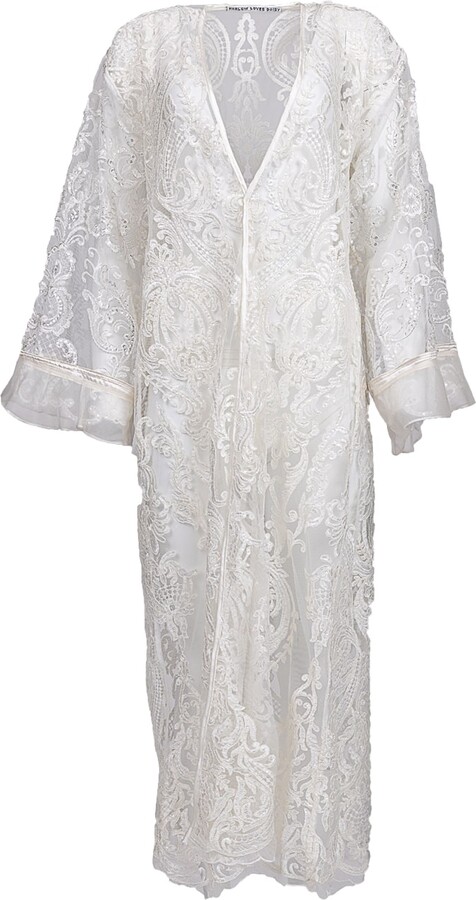 Harlow Loves Daisy Anais - Ethereal Ivory Goddess Robe With Sequin ...