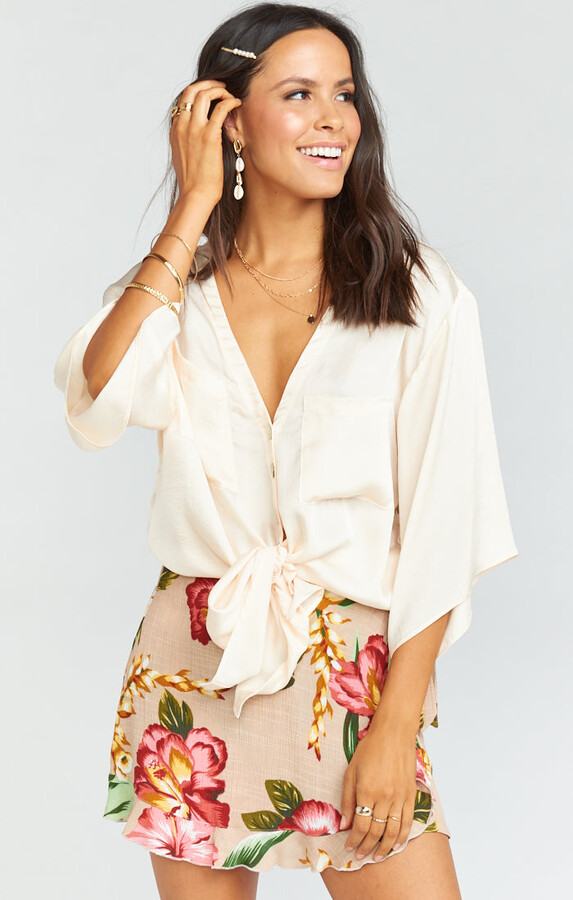 Show Me Your Mumu Ruffle Wrap Shorts - ShopStyle