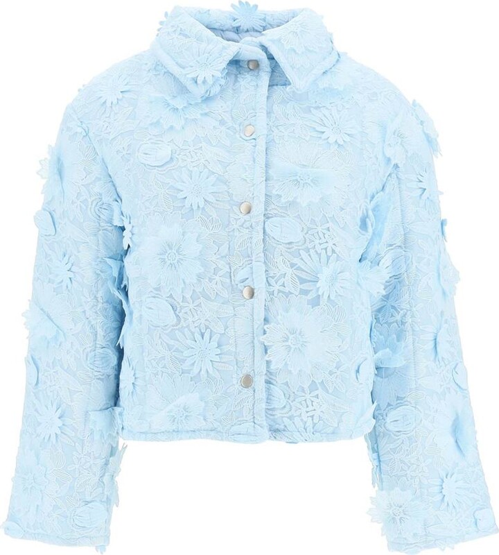 Collina Strada 'flower puffer' down jacket - ShopStyle