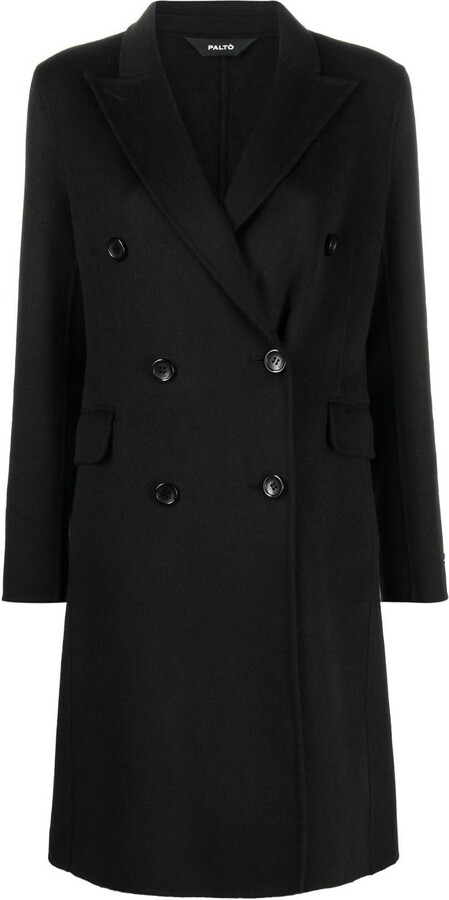 PALTO'- Wool Blend Double-breasted Coat - ShopStyle