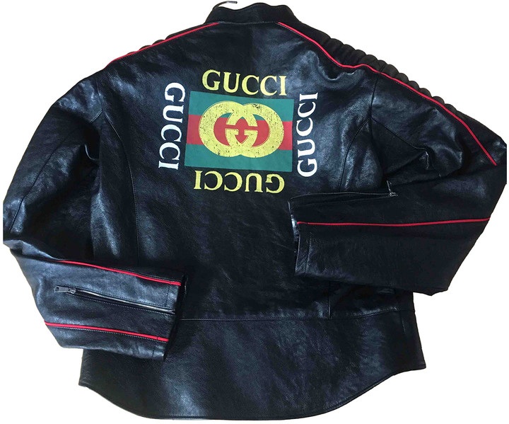 Gucci Black Leather Jackets - ShopStyle Outerwear