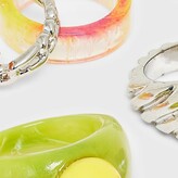 Wild Fable Smiley Face and Marbled Ring Set 8pc - ShopStyle
