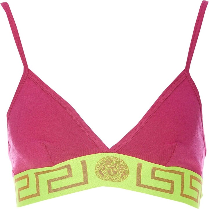 Versace Greca Print Logo Bra - ShopStyle