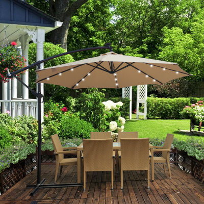 Arlmont & Co. Nidya 10' Lighted Cantilever Umbrella - ShopStyle