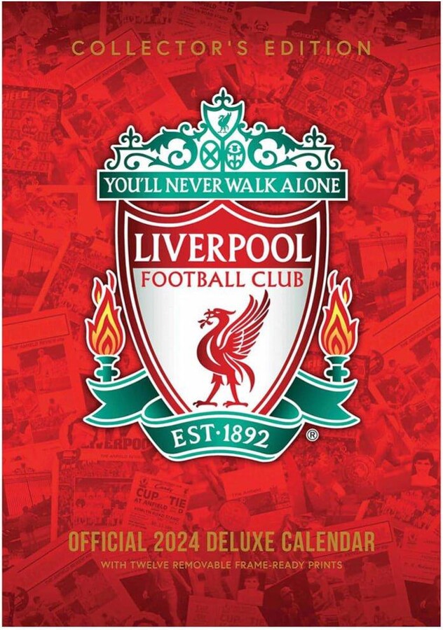 Liverpool FC Deluxe 2024 Wall Calendar - ShopStyle Home Office Accessories