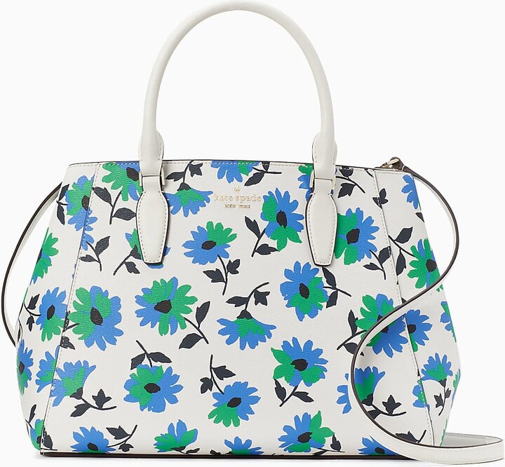 Kate Spade Kristi Park Posies Printed Satchel - ShopStyle