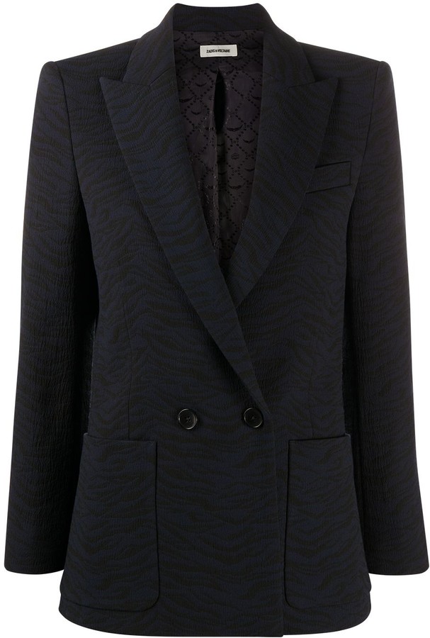 Zadig & Voltaire Visko tiger print blazer - ShopStyle