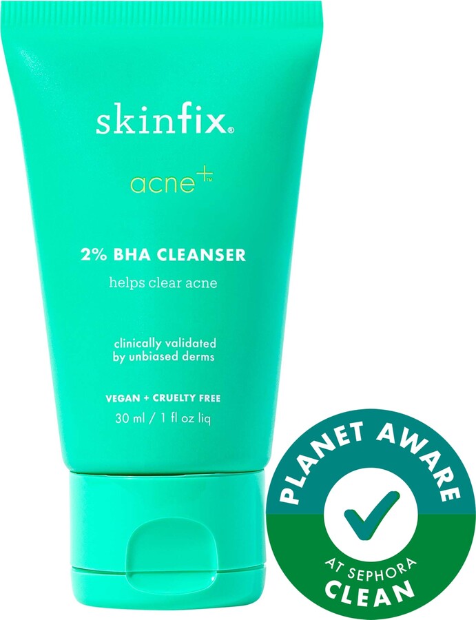 Skinfix Mini Acne+ 2% BHA + Azelaic Acid + Niacinamide + AHA Cleanser 1 ...