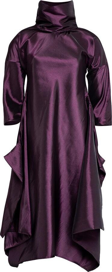 Bianca Popp Many Angles Dress In Purple Taffeta - ShopStyle