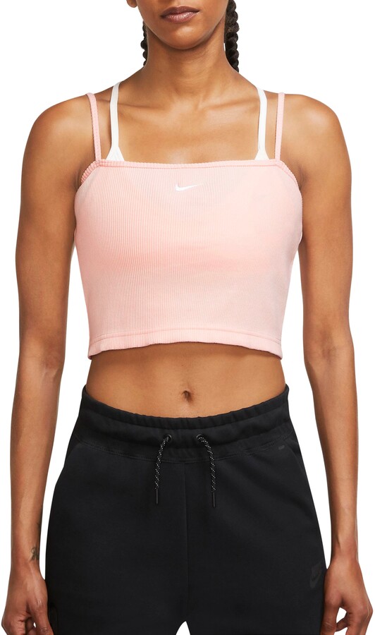 Nike Rib Crop Tank - ShopStyle Tops