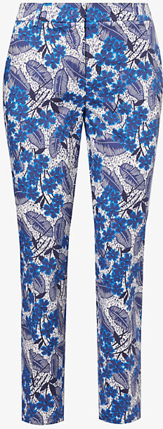 Weekend Max Mara Womens Cornflower Blue Ravello Slim-fit Stretch-cotton ...