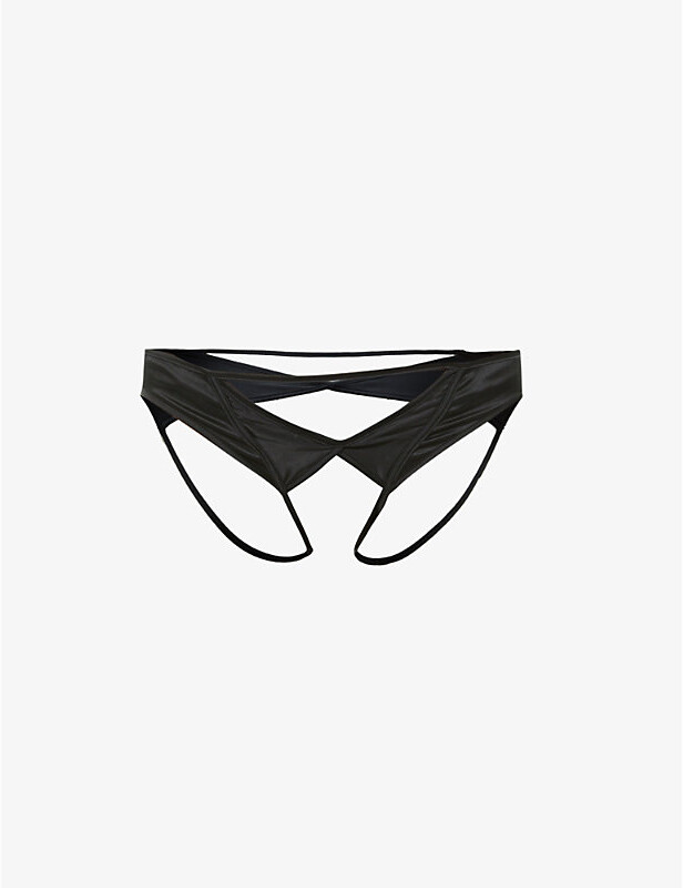 Coco de Mer Womens Black Sylph Cut-out Stretch-silk Briefs - ShopStyle ...