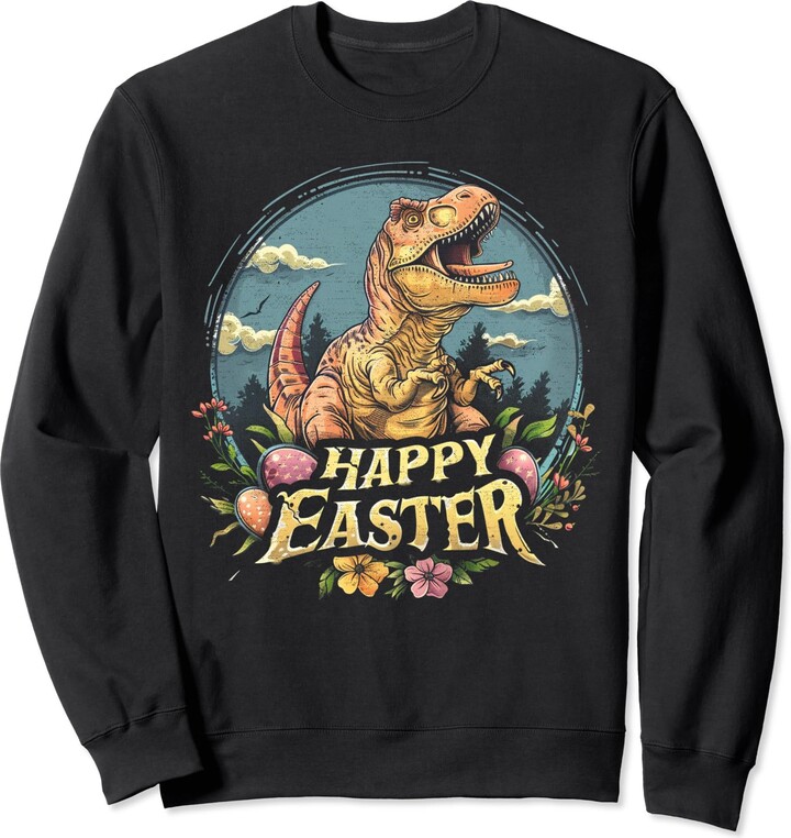 Happy Easter - T Rex Dinosaur -04 Happy Easter - T Rex Dinosaur Rabbit ...