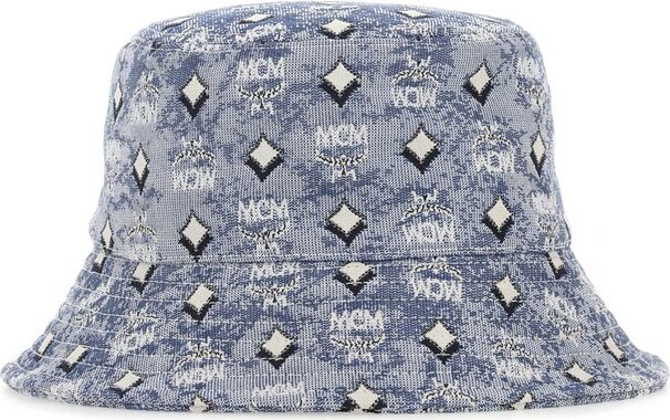 MCM All-Over Logo Embroidered Bucket Hat - ShopStyle