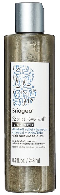 BRIOGEO Scalp Revival MegaStrength+ Dandruff Relief Shampoo Charcoal ...