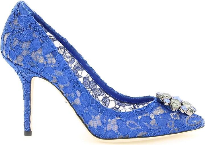 Dolce & Gabbana charmant lace bellucci pumps - ShopStyle