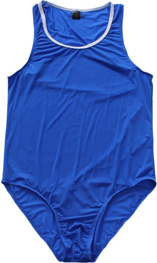 Feeshow Mens One Piece High Cut Wrestling Singlet Leotard Bodysuit