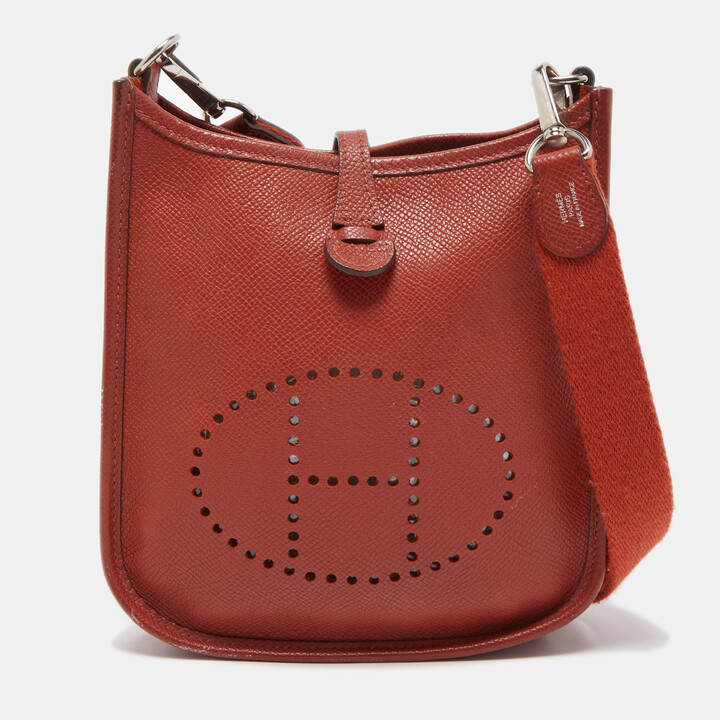 Hermes Sienne Togo Leather Evelyne TPM Bag - ShopStyle