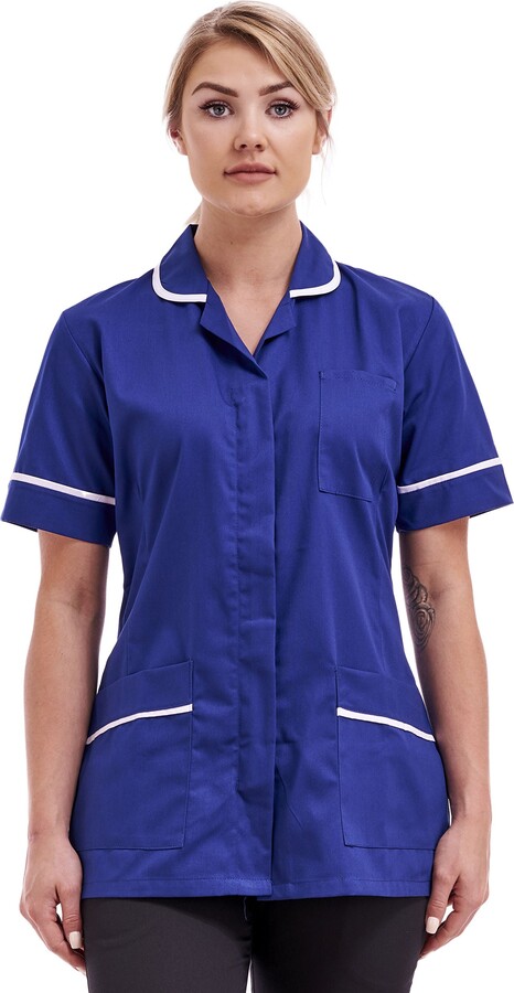 First Uniform Solutions Newmodel Womens Nurses Healthcare Tunic Round ...