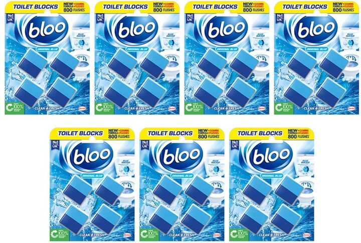 Bloo 'Toilet Rim' Blocks Original Blue Clean+Fresh 7x50g - ShopStyle ...