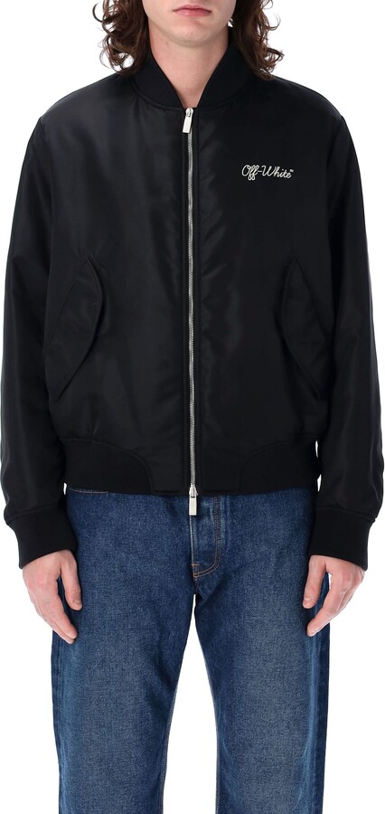 Off-White Script Varsity Jacket - ShopStyle