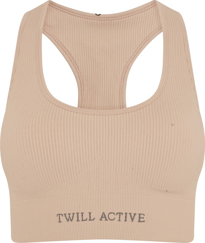 Twill Active - Nomex Recycled Rib Racer Sports Bra – Mink - ShopStyle