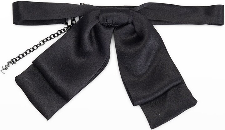 Saint Laurent Bow Satin Brooch - ShopStyle Scarves & Wraps
