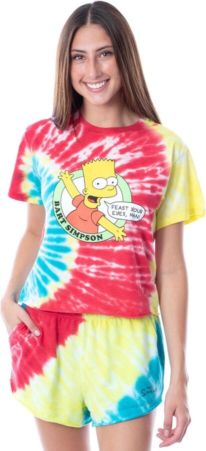 Seven Times Six The Simpsons Womens' Bart Simpson Feast Your Eyes Top ...