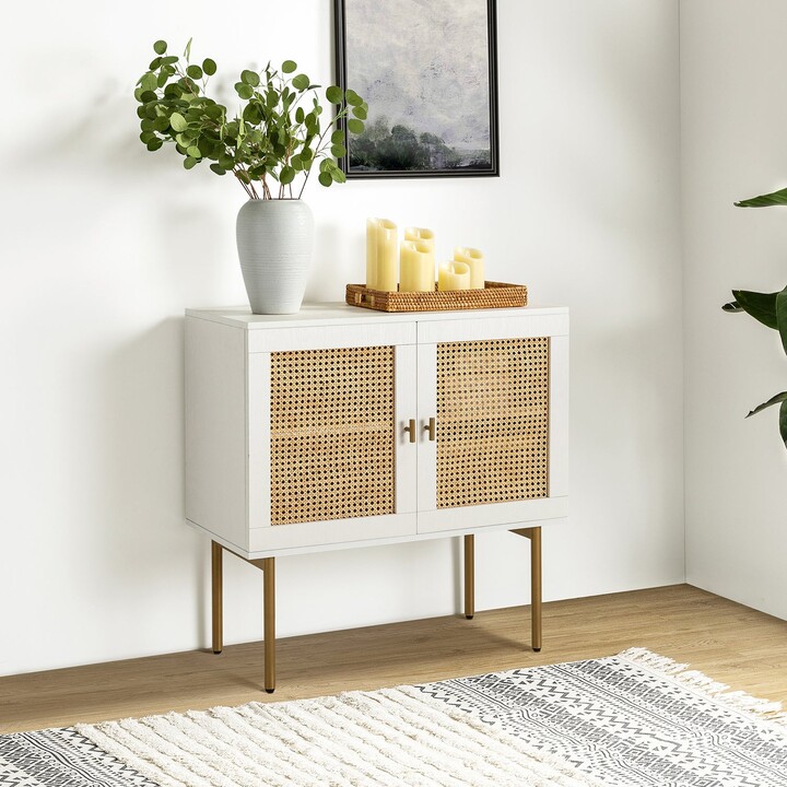 Selamat Modern Rattan Storage Cabinet with 2 Doors by HULALA HOME ...