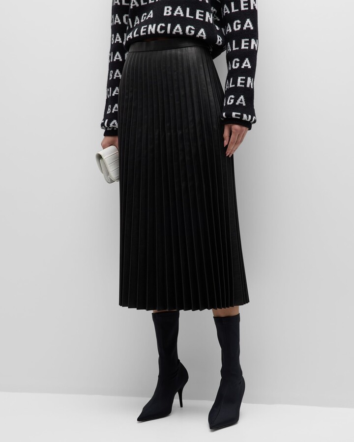 Balenciaga Pleated Skirt - ShopStyle