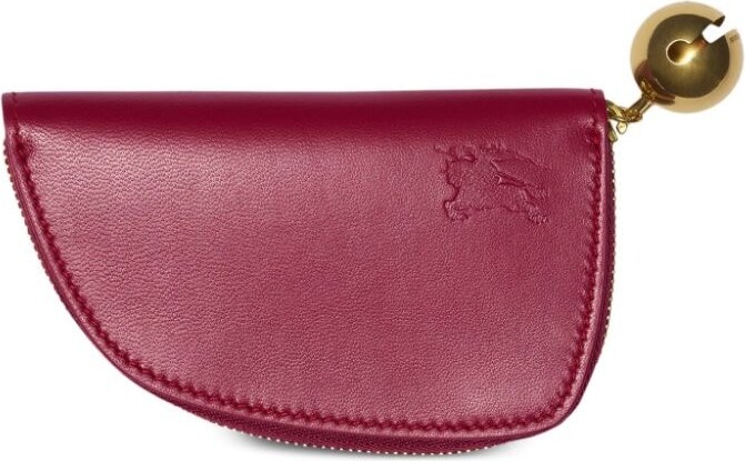 Burberry Shield leather coin pouch - ShopStyle Wallets & Card Holders
