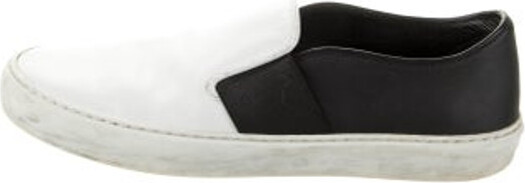 Chanel Interlocking CC Logo Leather Sneakers - ShopStyle