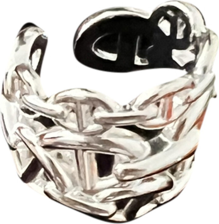 Hermes Silver ring - ShopStyle