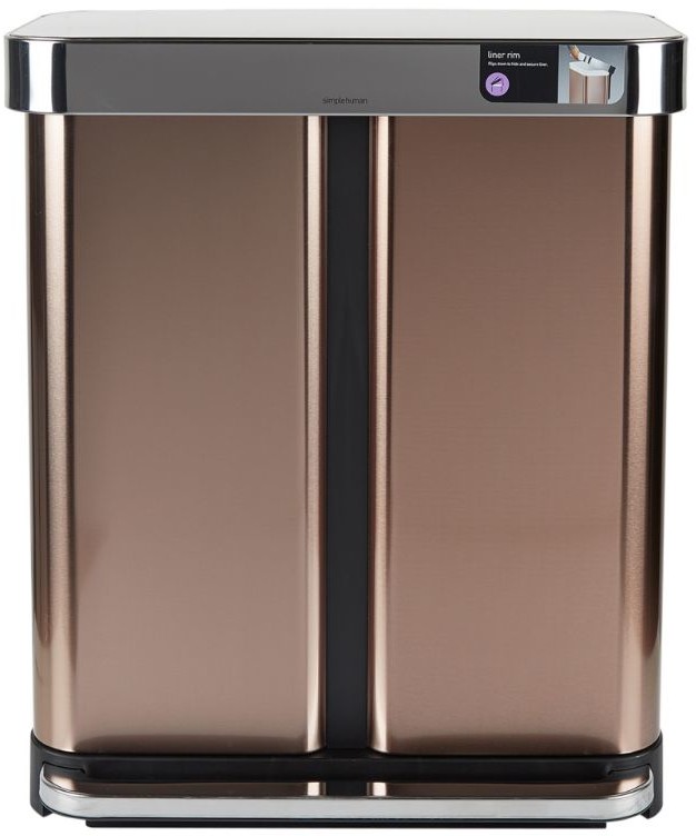 Simplehuman Rectangular Dual Compartment Recycler Bin (58L) - ShopStyle ...
