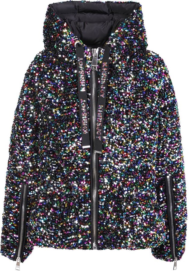 KHRISJOY The Khris Iconic Sequined Jacket - ShopStyle Down & Puffer Coats