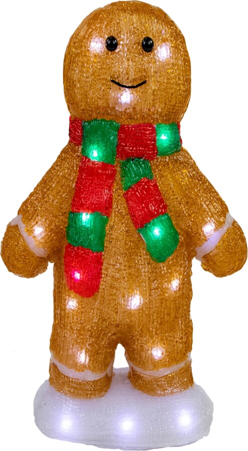 Northlight 14" Light Emitting Diode (Led) Lighted Acrylic Gingerbread ...
