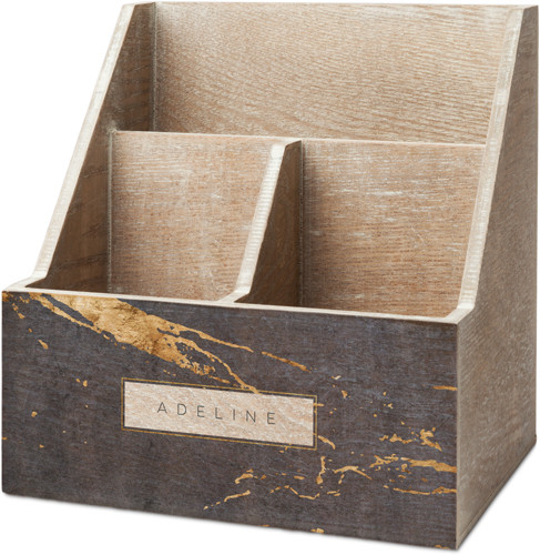 Shutterfly Desk Caddies: Gunmetal Splatter Desk Caddy, Desk Caddy, Gray ...