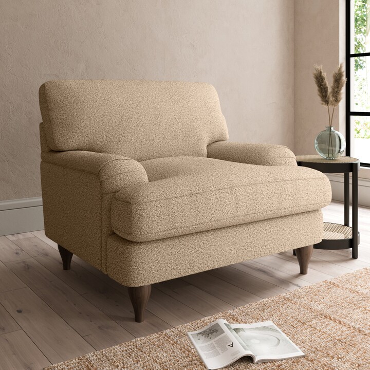 The Edited Life Darwin Armchair Cosy Marl Camel - ShopStyle