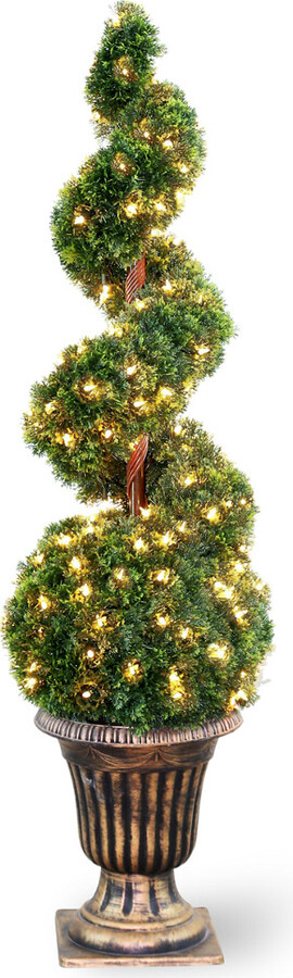 National Tree Company Cedar Spiral Tree & Ball With Urn - ShopStyle Decor