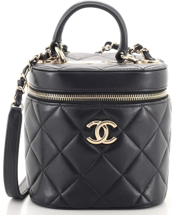 Chanel Trendy CC Top Handle Vanity Case Quilted Lambskin Small - ShopStyle