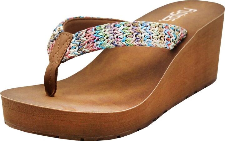 Flojos Women's Flip Flop Wedge Sandal - ShopStyle