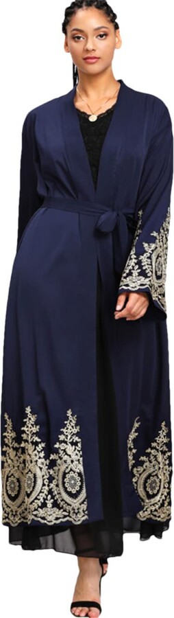 Youllyuu Plus Size Muslim Hijab Dress Caftan Turkish Islamic Abayas For ...
