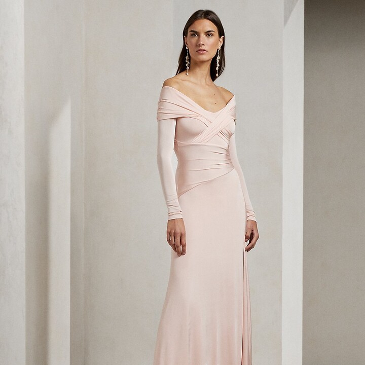 Ralph Lauren Collection Ralph Lauren Knit Off-the-Shoulder Evening ...